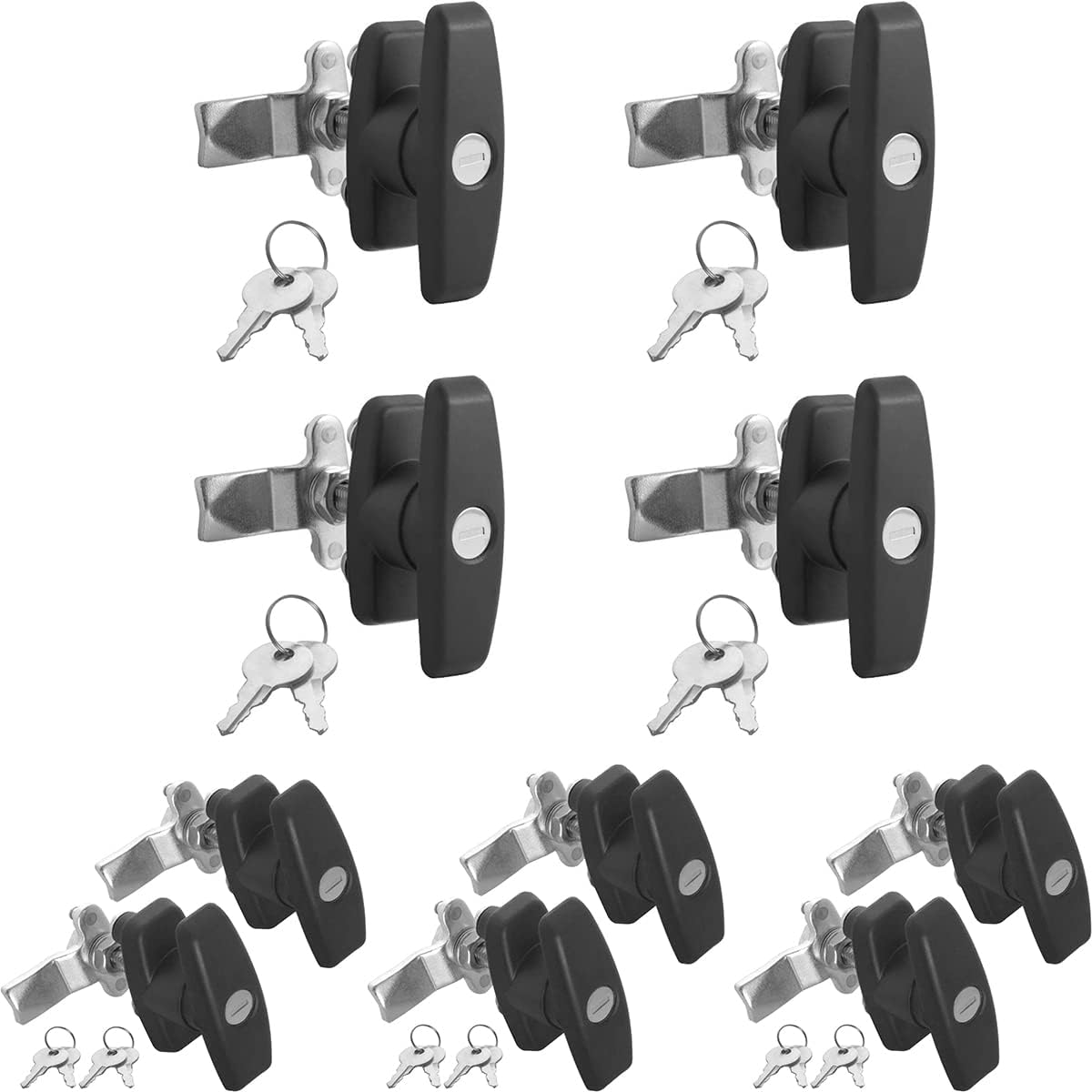 Amazon.com: 10 Pcs RV Trailer T-Handle Lock, Rear Fixing T Handle Lock ...
