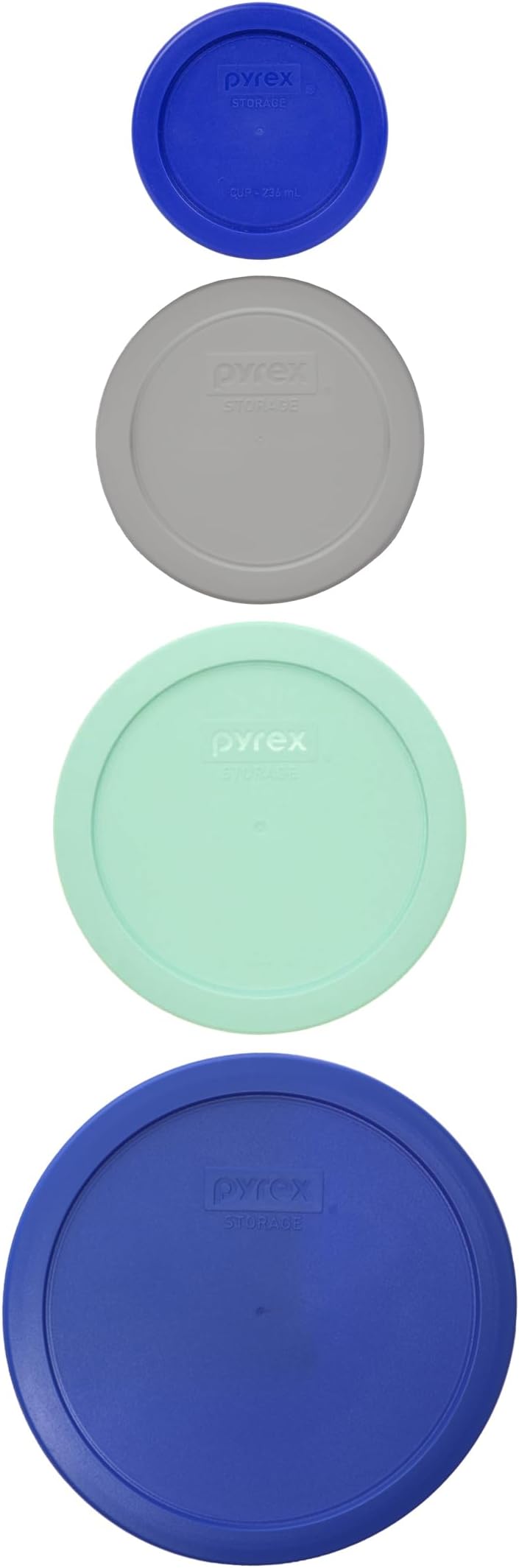 Amazon.com - PYREX Blue Plastic Cover fits 6 & 7 cup Round Dishes ...