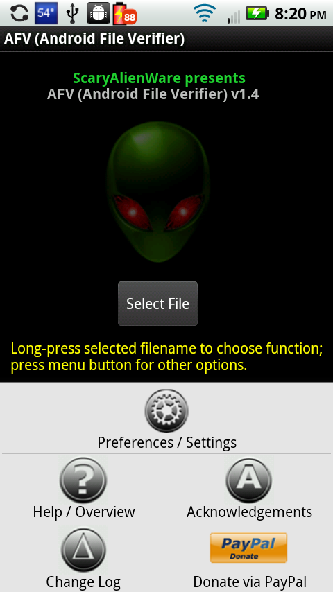 AFV (Android File Verifier) - App on Amazon Appstore
