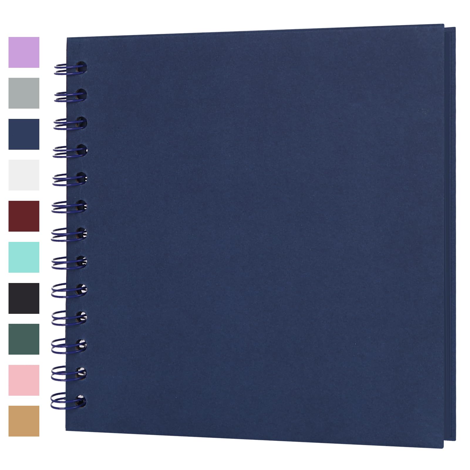Amazon.com: Scrapbook Album 7x7 Inches 40 Pages Hardcover Kraft Paper ...