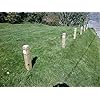6 x 18 inch (45cm) Timber Reflective Keep Off Grass Verge Posts ...