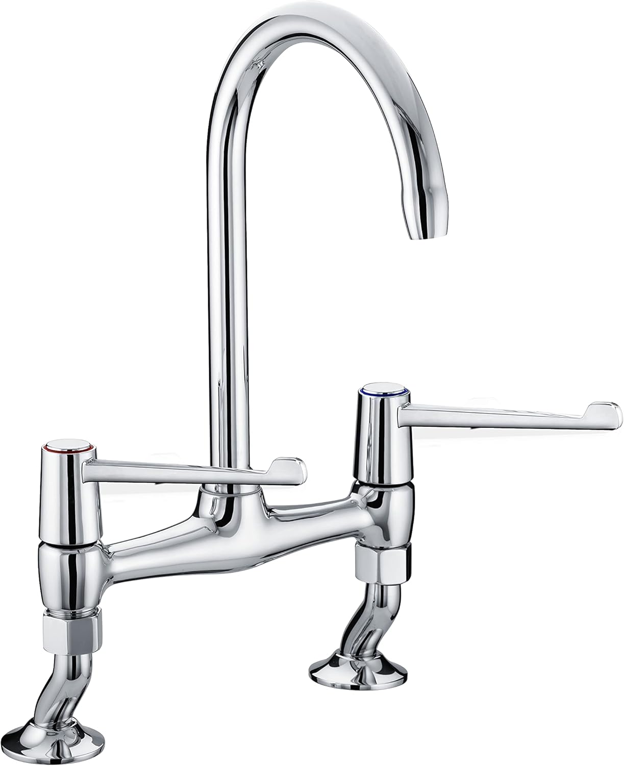 Bristan VAL2 BRDSM C 6 CD Value Deck & Bridge Sink Mixers, Chrome ...