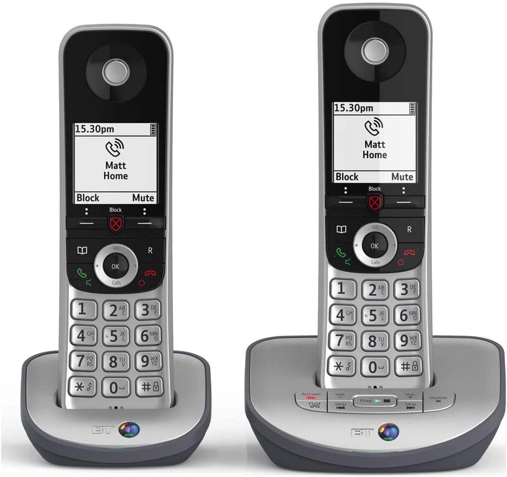 BT Advanced Z Twin Digital Cordless Answerphone in Silver: Amazon.co.uk ...