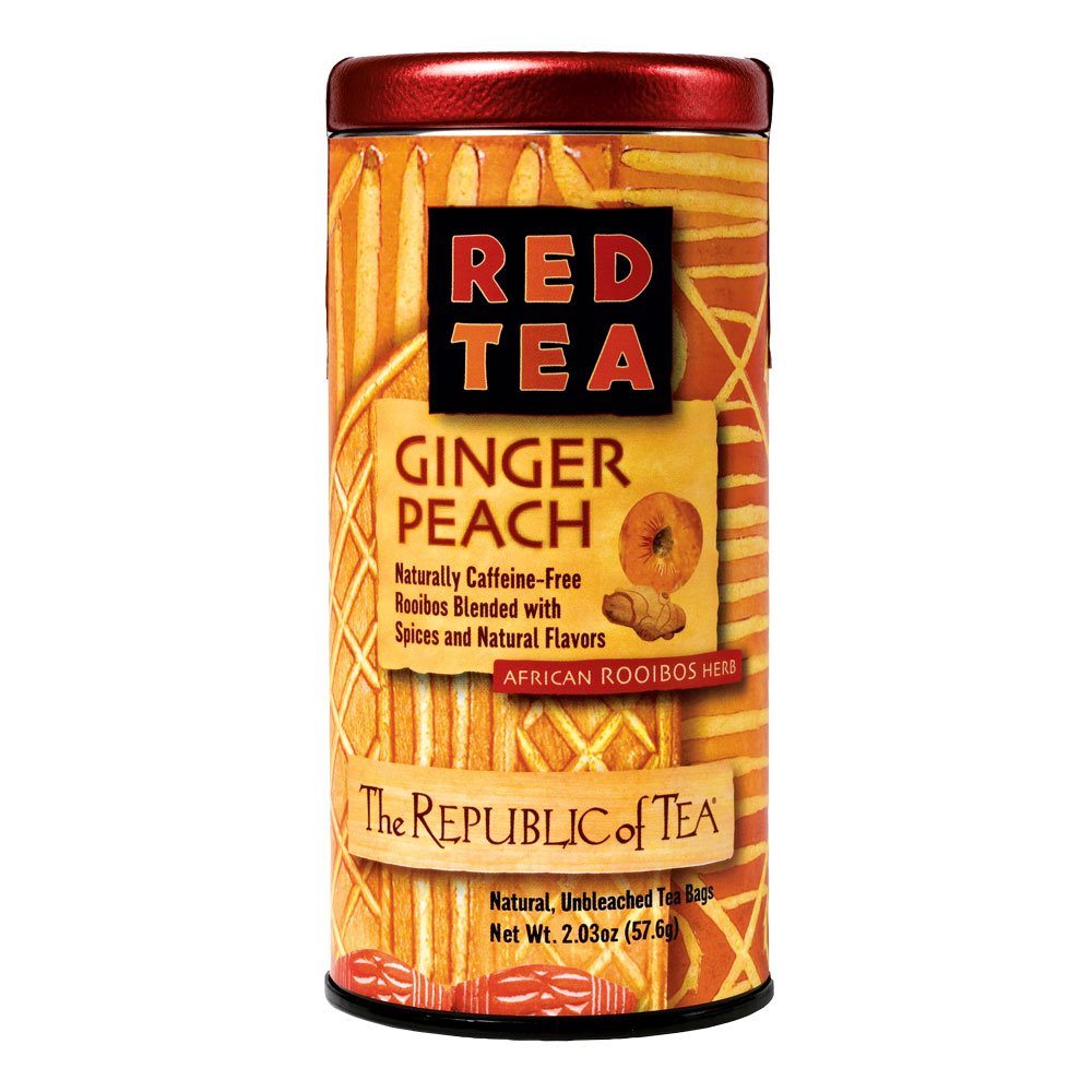 Amazon.com : The Republic of Tea Ginger Peach Red Tea, 36 Tea Bags ...