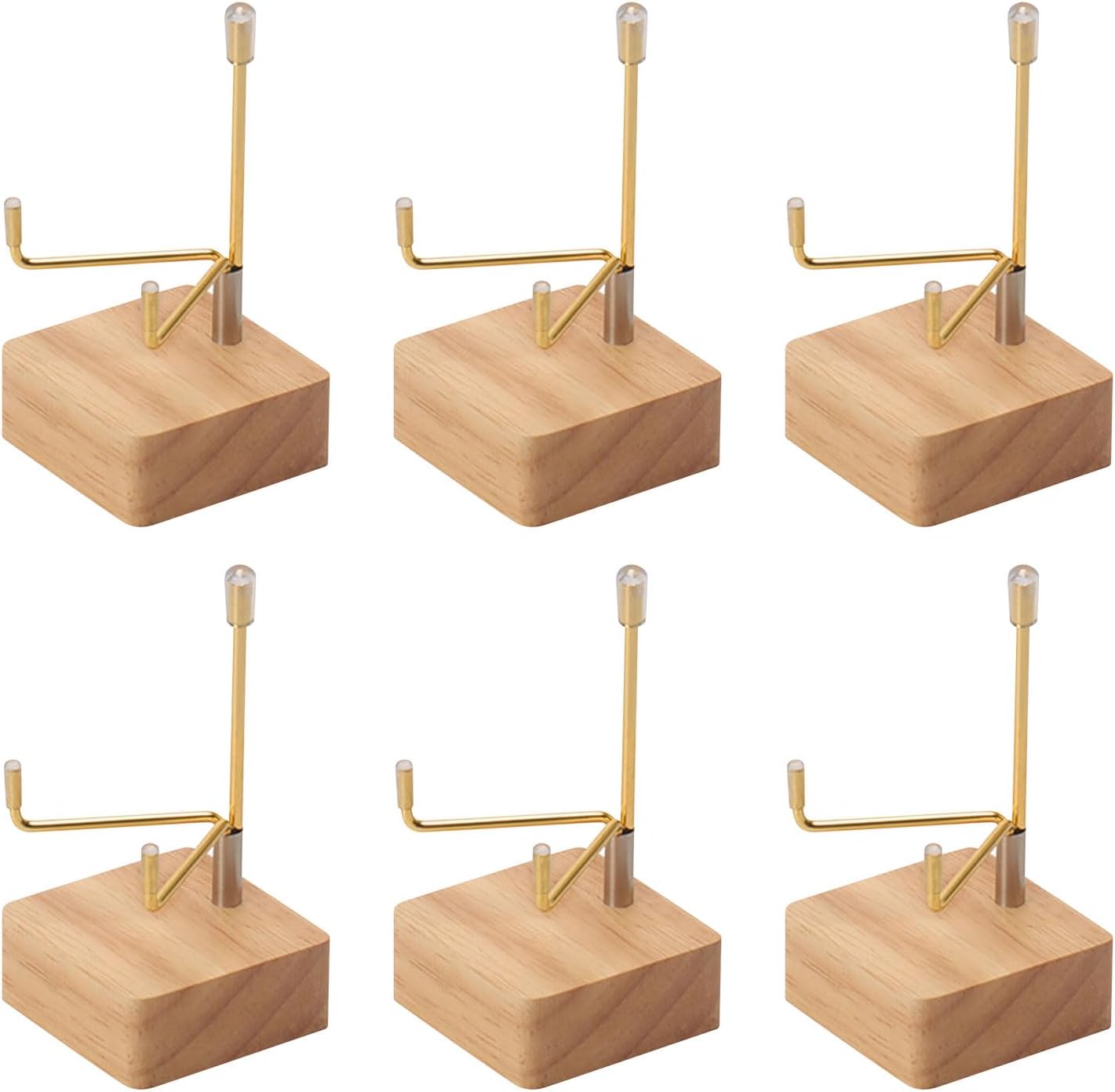 Amazon.com: SYWAN Rock Display Stand with Wooden Base, Adjustable Metal ...