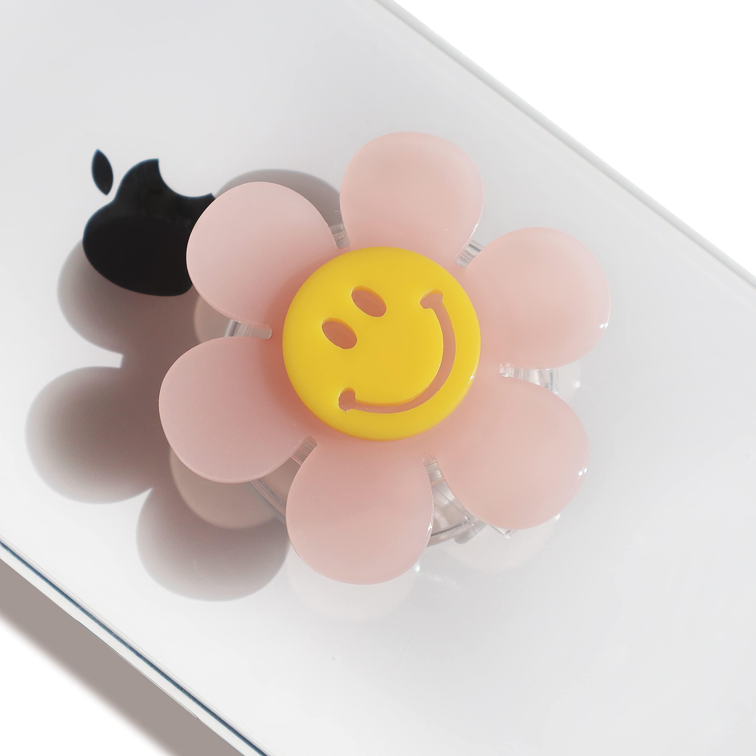 Amazon.com: OnTheGrip Cute Transparent Daisy Flower Shape Design Mobile ...