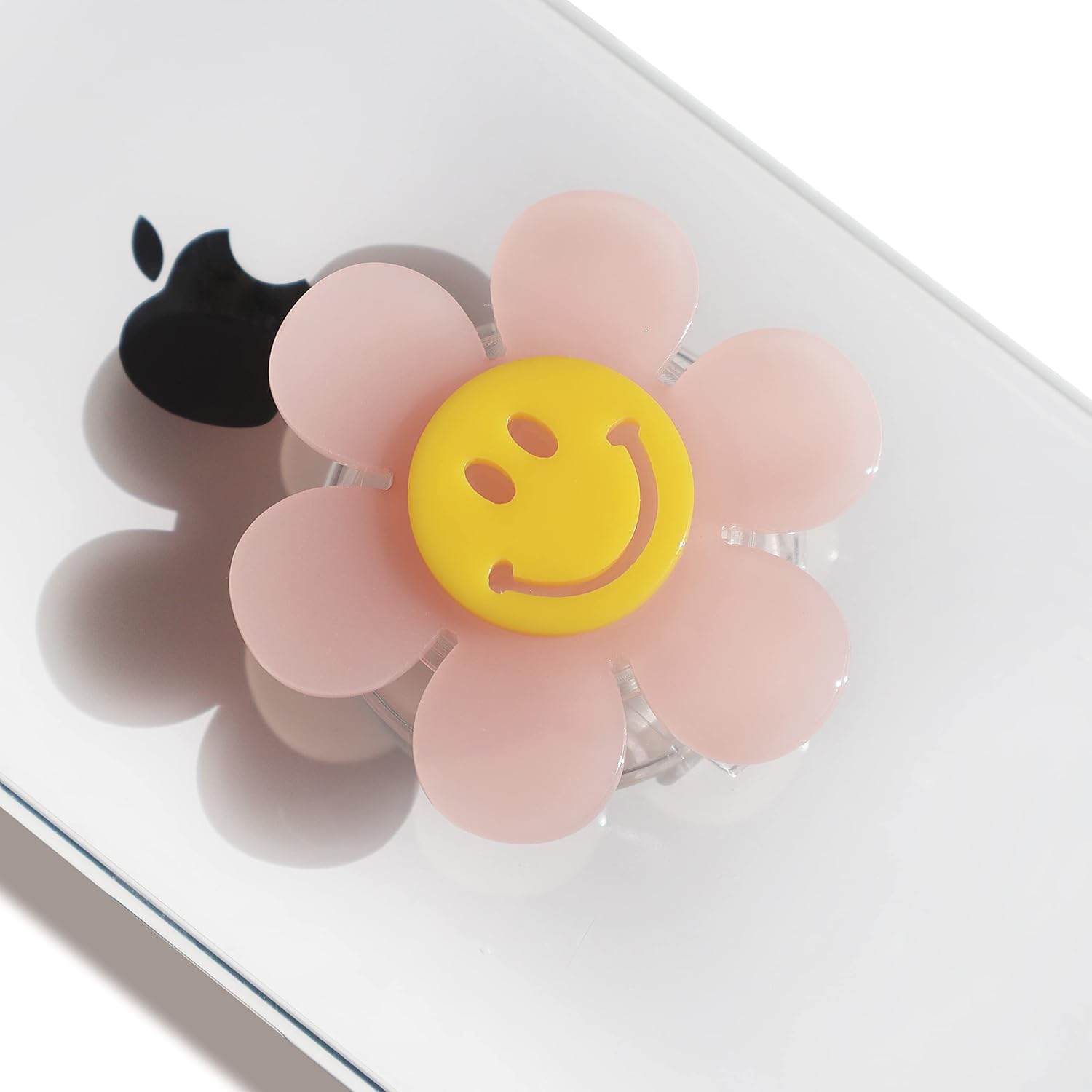 Amazon.com: On The Grip Cheerful Smiley Flower Phone Grip - Bright ...