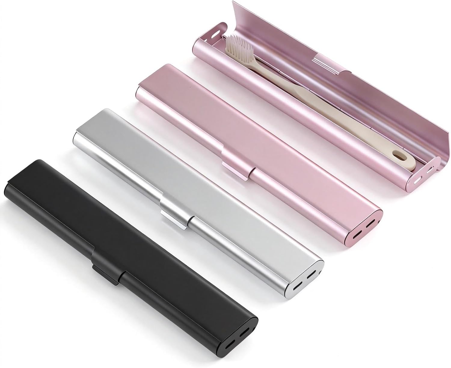 Amazon.com: betevie Portable Toothbrush Travel Case: 3 Pack Breathable ...