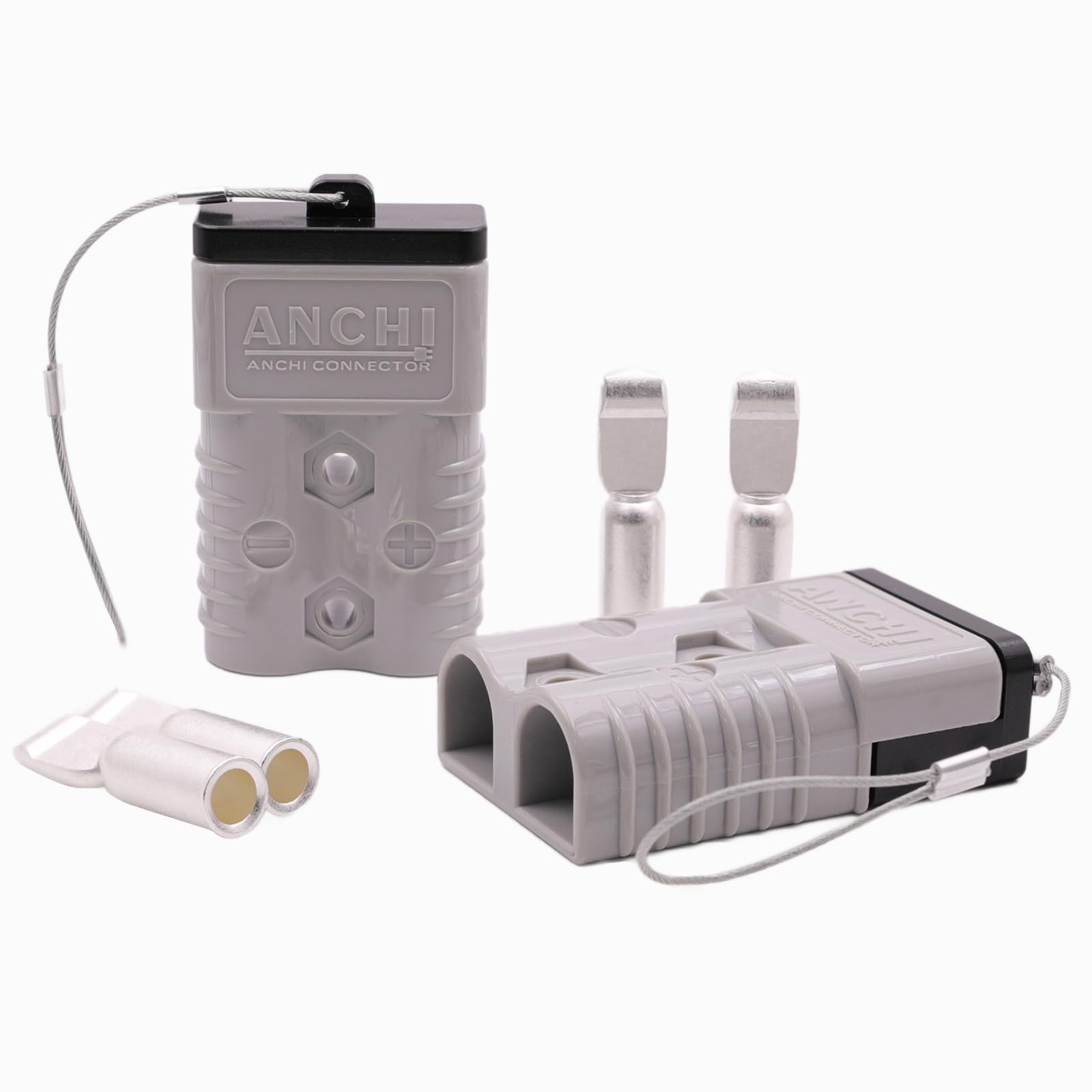 Amazon.com: ANDCHIER Pair 175 Amp 2-4 Gauge Battery Quick Connector ...