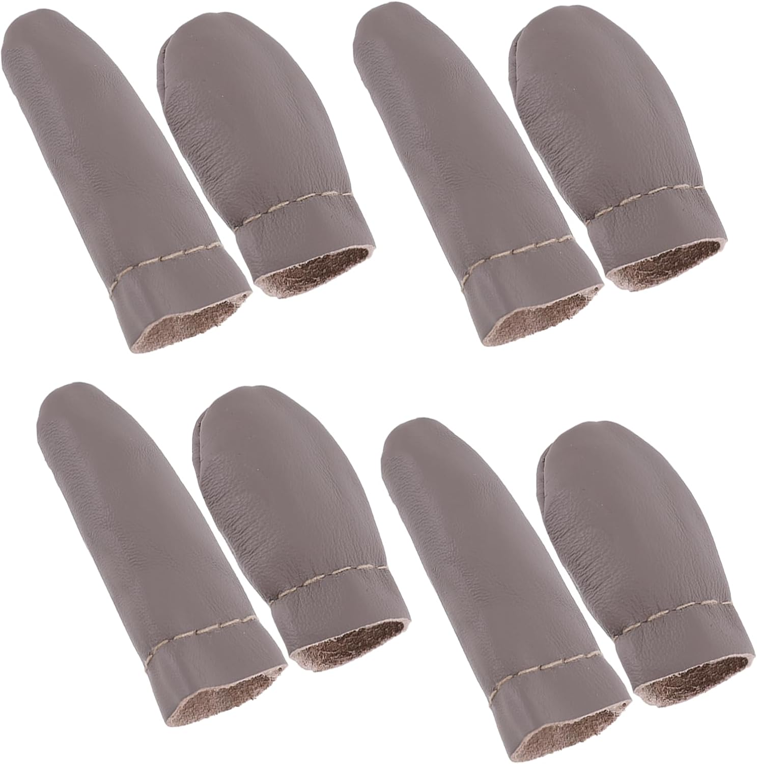 4 Pairs Leather Finger Protector Needle Felting Knitting Finger ...