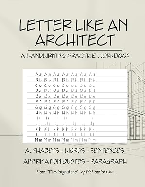 Letter Like an Architect: Handwriting Practice Book for architectural ...