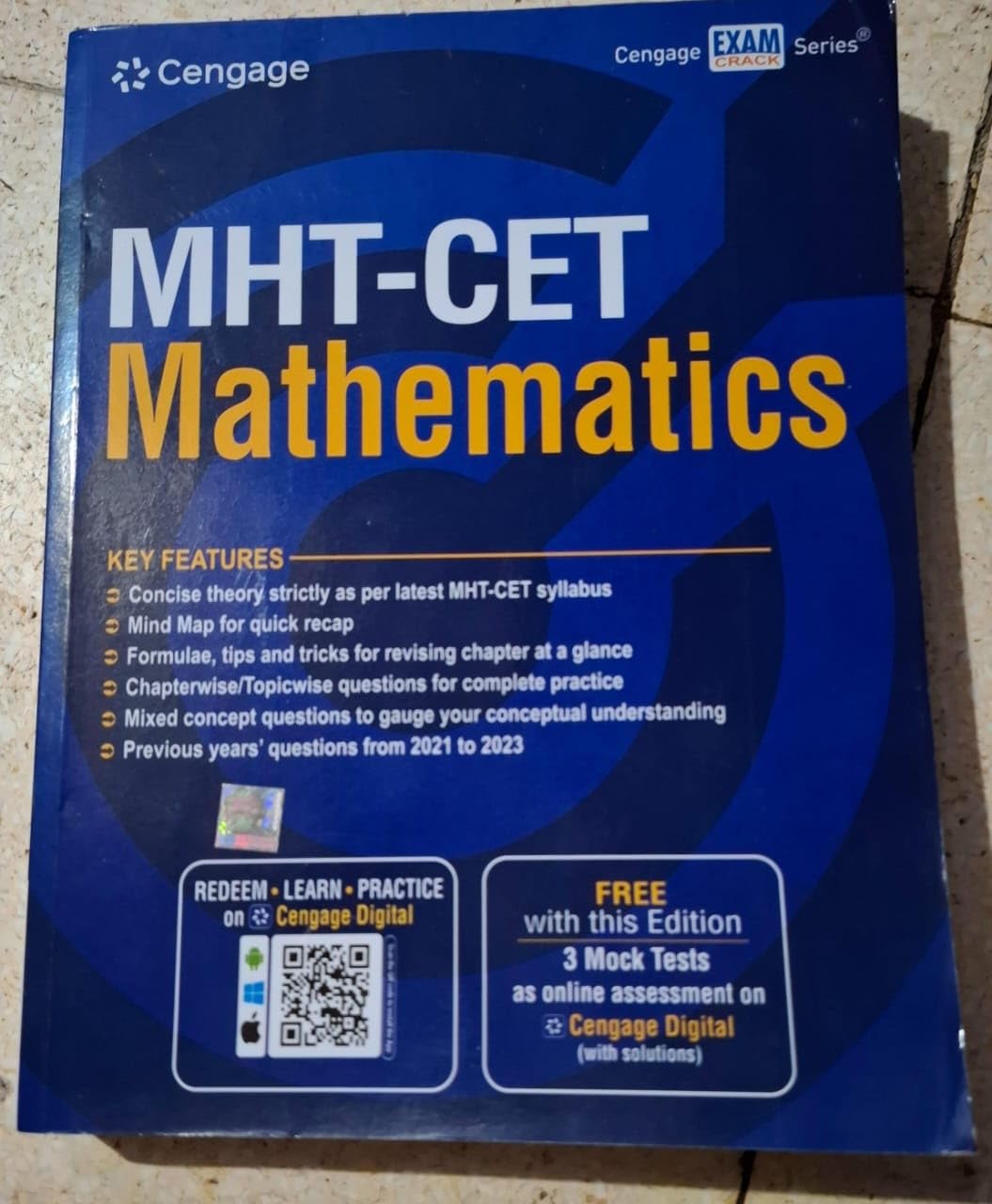CENGAGE MHT CET Physics, Chemistry, Mathematics Combo PCM (Set of 3 ...