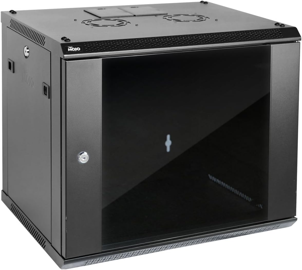 Amazon.com: TECMOJO Wall Mount Server Cabinet IT Network Rack Enclosure ...