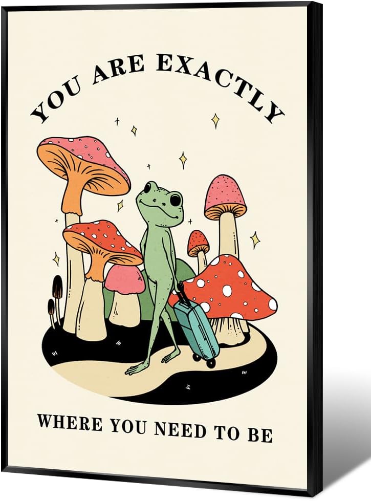 Amazon.com: FBKDVC Funny Frog You Are Exactly Where You Need To Be ...