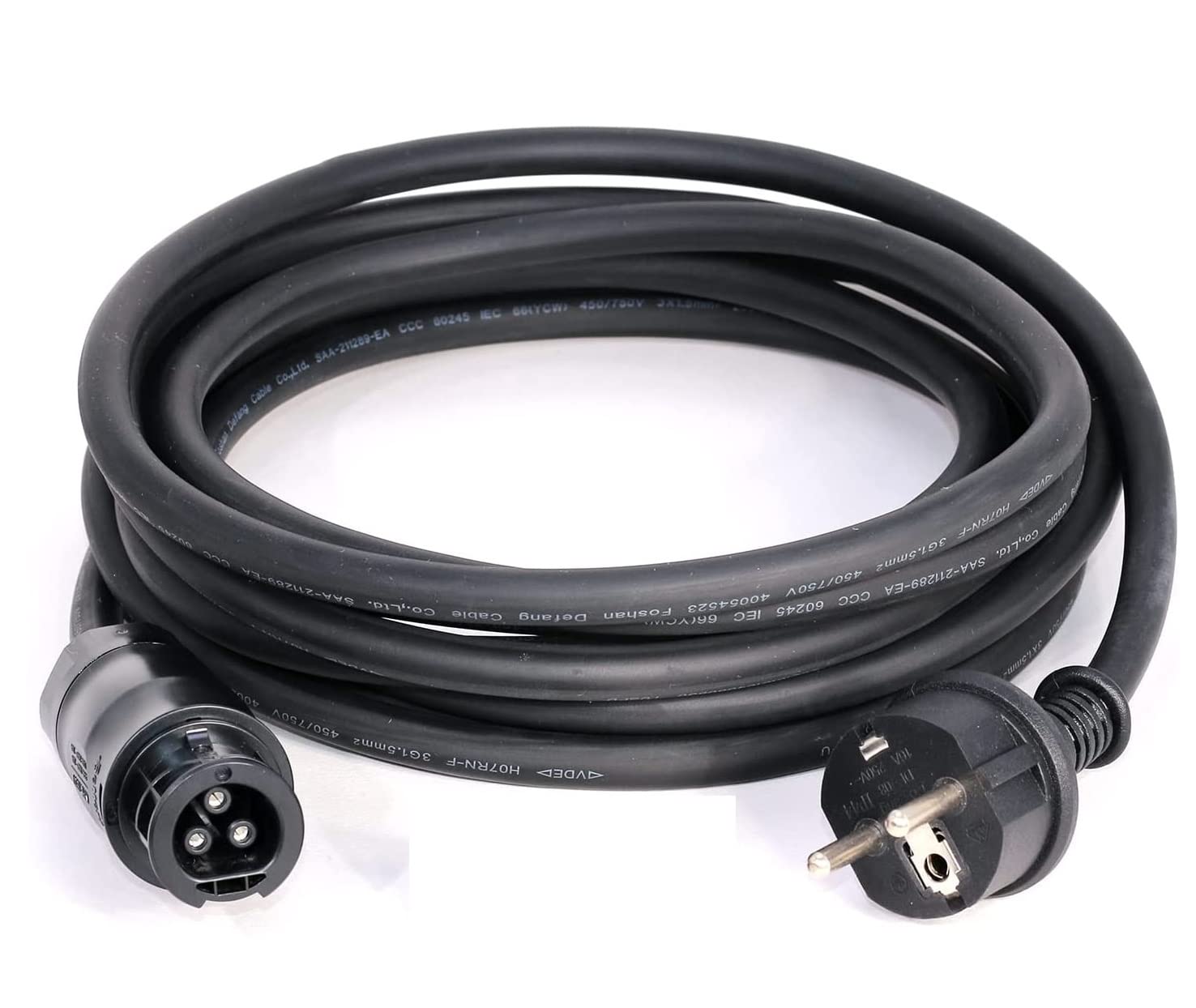 Cordon d'alimentation en Caoutchouc, H07RN-F 3x1,5mm, Diamètre 10mm, avec Embouts IP44 et ...