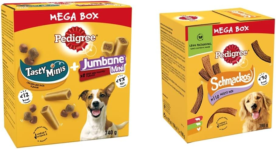Pedigree Mega Box - Dog Training Treat Multipack with 3 Tasty Minis ...