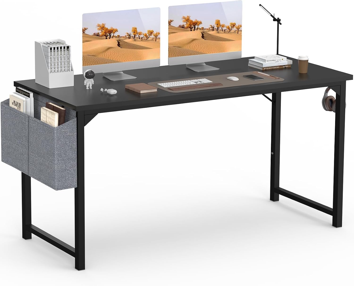 Amazon.com: Smug Computer Desk 63 Inch Office Study Writing Work Kids ...