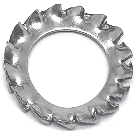 Amazon.com: #10 Stainless Steel External Tooth Star Lock Washers (Pack ...