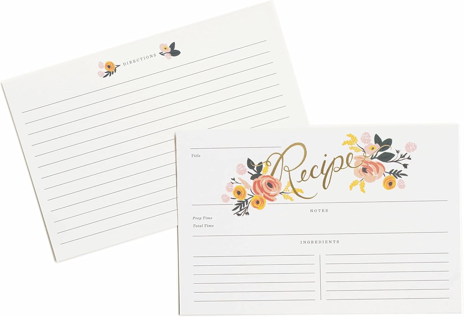 Amazon.com: RIFLE PAPER CO. Recipe Cards Pack of 12 | Organize Your ...
