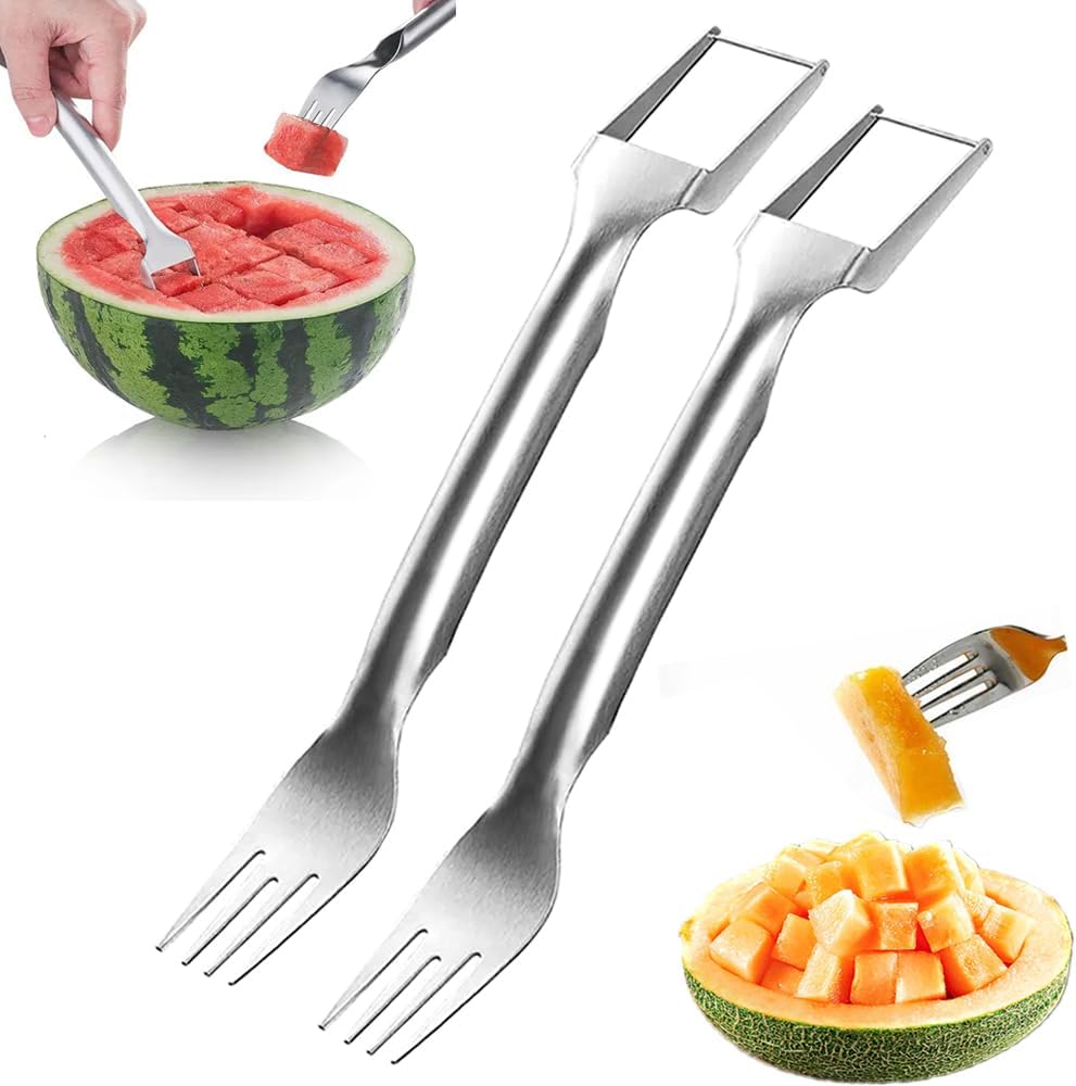 Amazon.com: Watermelon Cutter Slicer Tool Watermelon Fork 2-In-1 ...