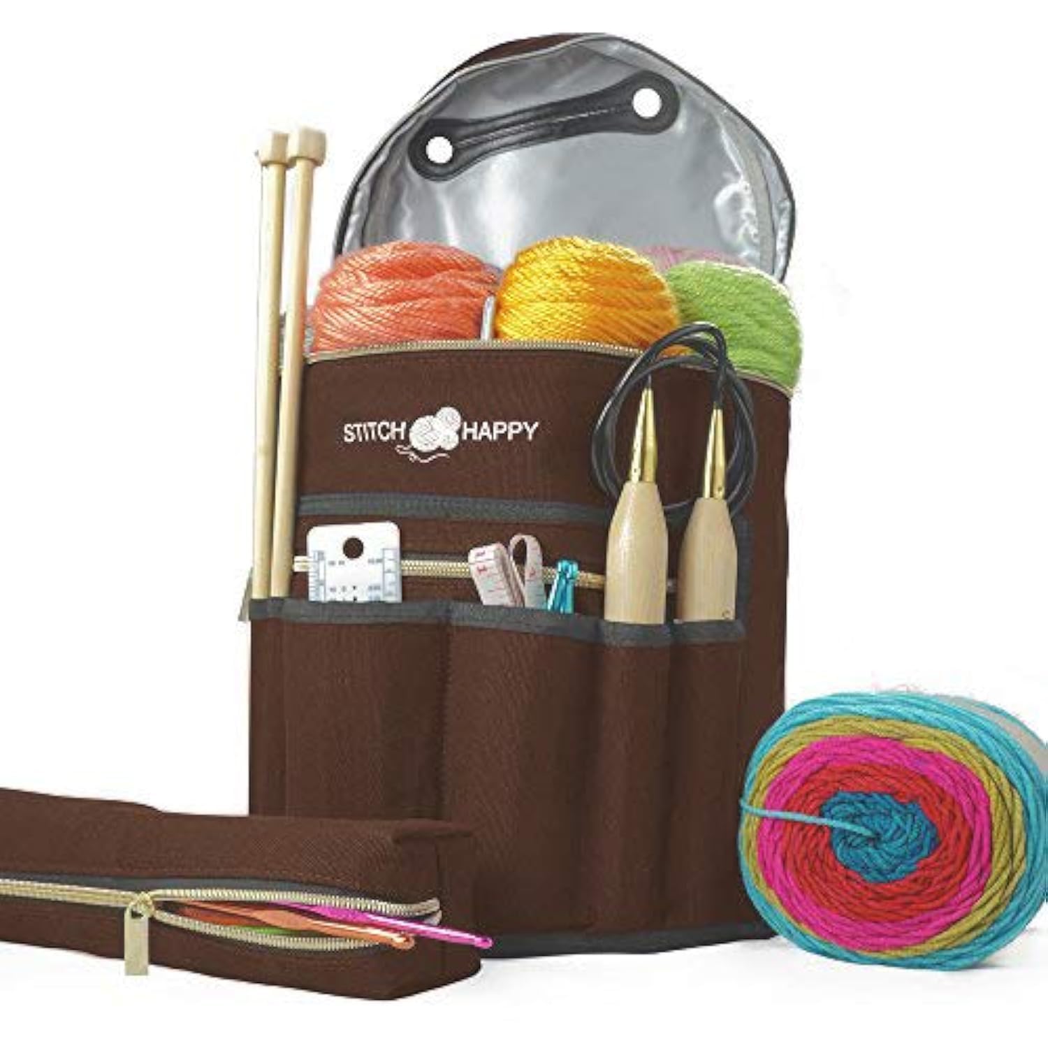Amazon.com: Designer Stitch Happy Knitting Starter Kit: 20 Piece ...
