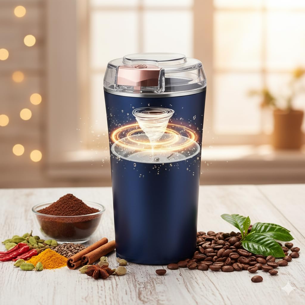 ElectricCoffee Portable Electric Grinder & Spice Blender – 200W ...