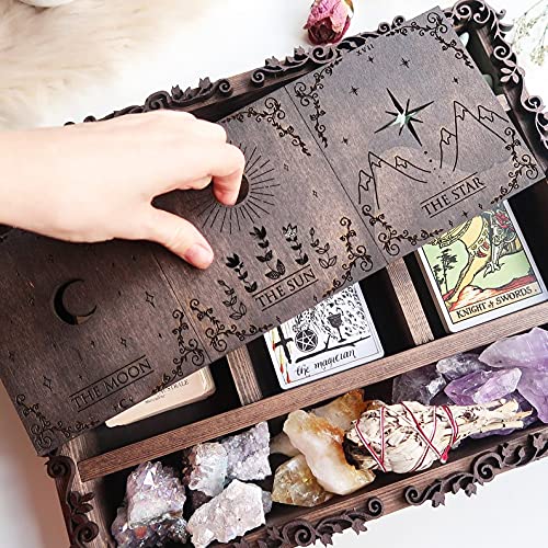 Tarot Box Tarot Card Storage Major Arcana Tarot Box Wooden | Desertcart ...