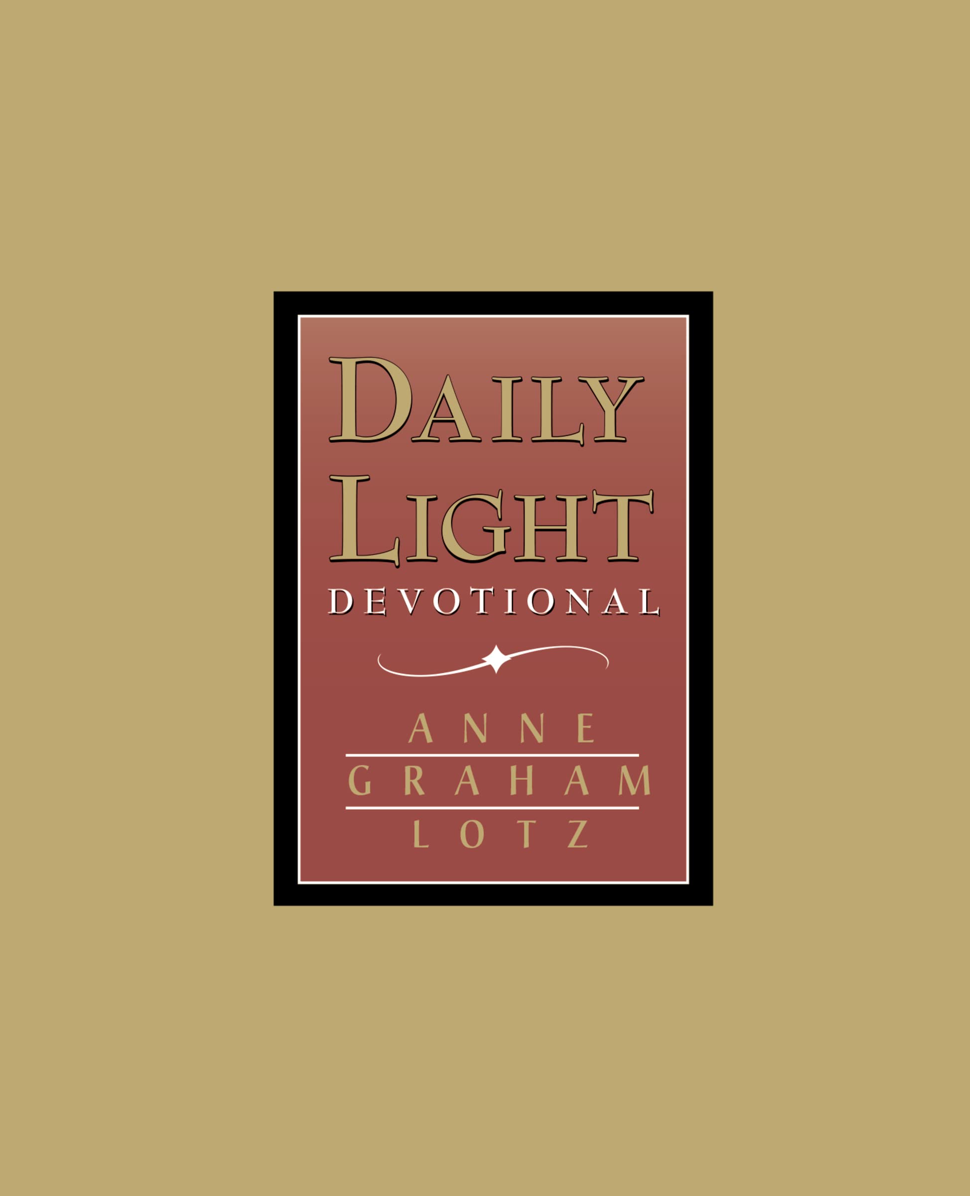 Daily Light Devotional (Burgundy Leather): Lotz, Anne Graham ...