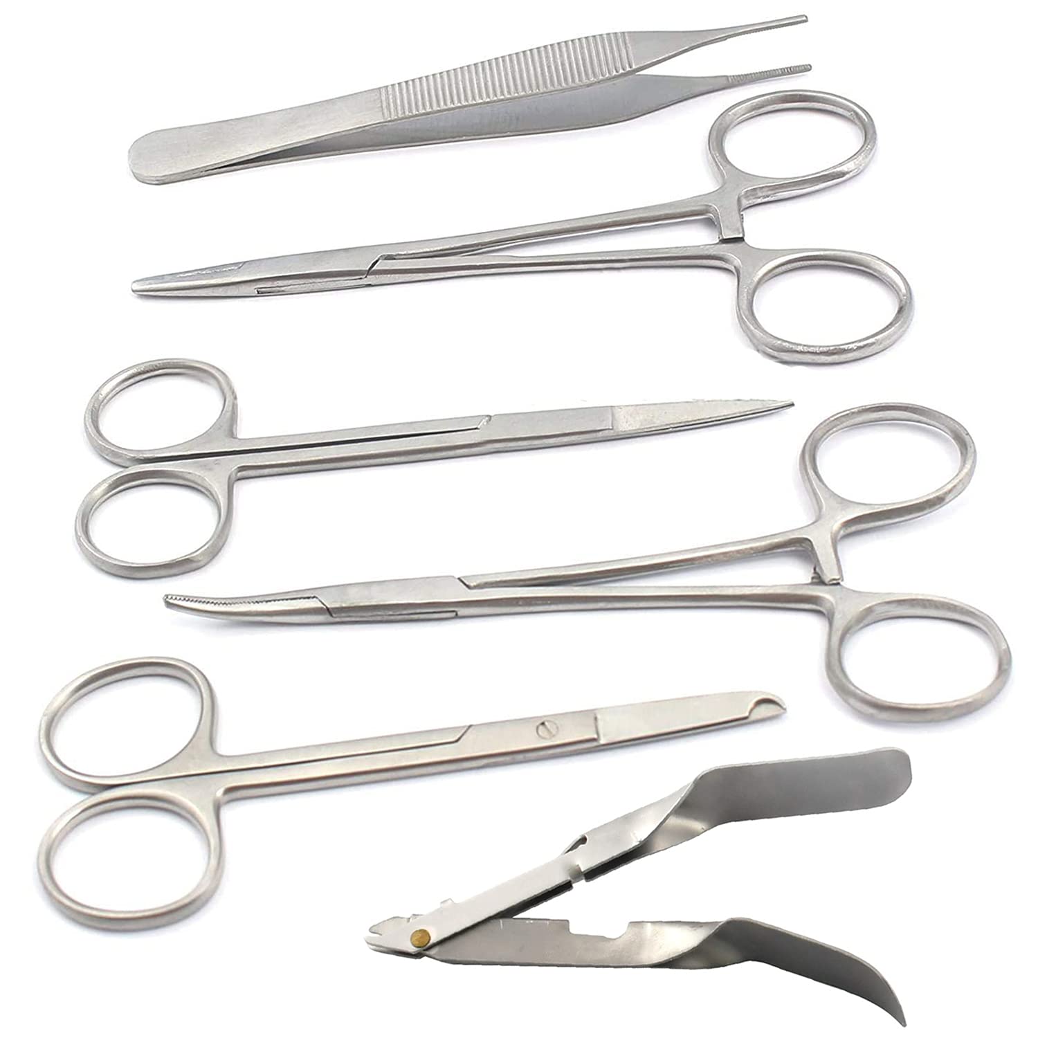 Amazon.com: AAProTools Staple Remover Kit Adson Forceps Iris Scissors ...