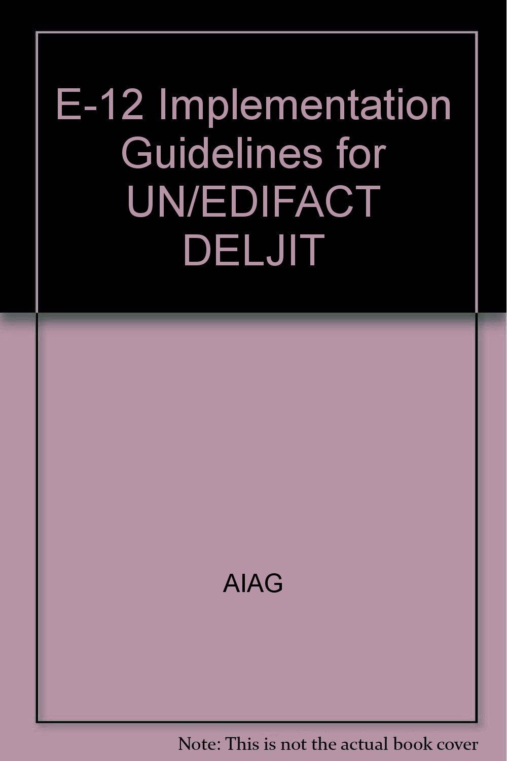 E-12 Implementation Guidelines for UN/EDIFACT DELJIT: AIAG: Amazon.com ...