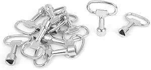 uxcell Cupboard Train Triangle Socket Spanner Key 12pcs for 7mm Panel ...