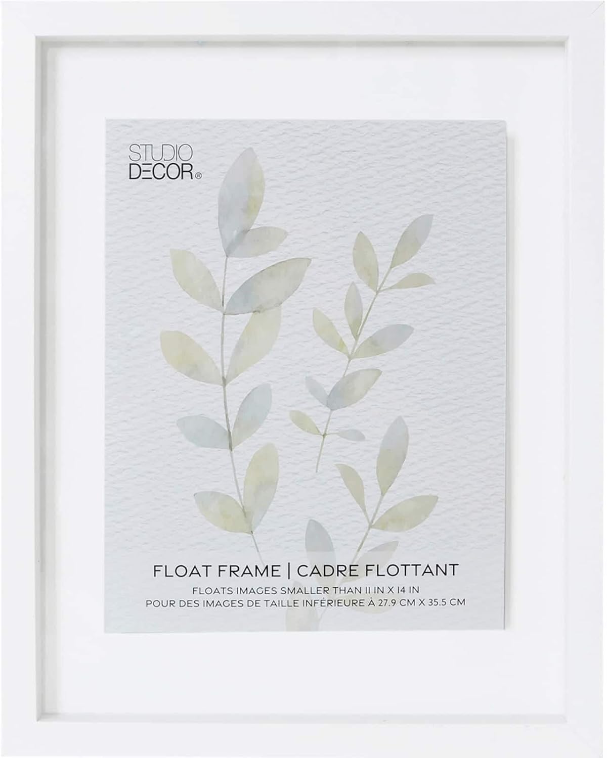 Amazon.com: 11”; x 14”; White Float Frame by Studio Décor®