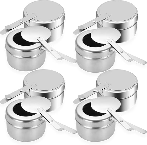 Amazon.com: Cheardia 8 Pack Chafing Fuel Holder, Stainless Steel Chafe ...