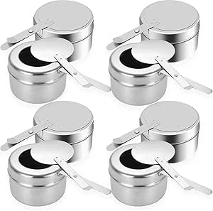 Amazon.com: Cheardia 8 Pack Chafing Fuel Holder, Stainless Steel Chafe ...
