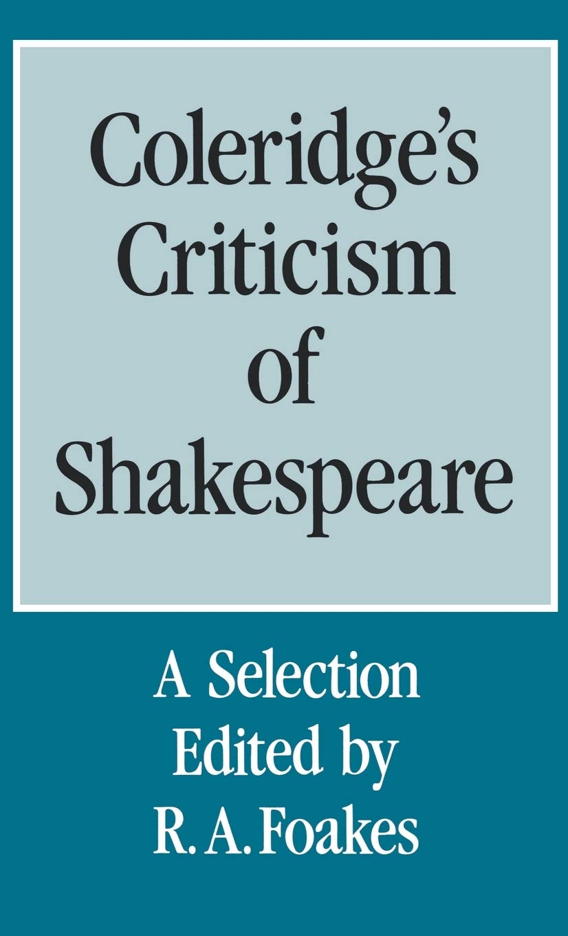 Amazon.com: Coleridge's Criticism of Shakespeare: A Selection ...