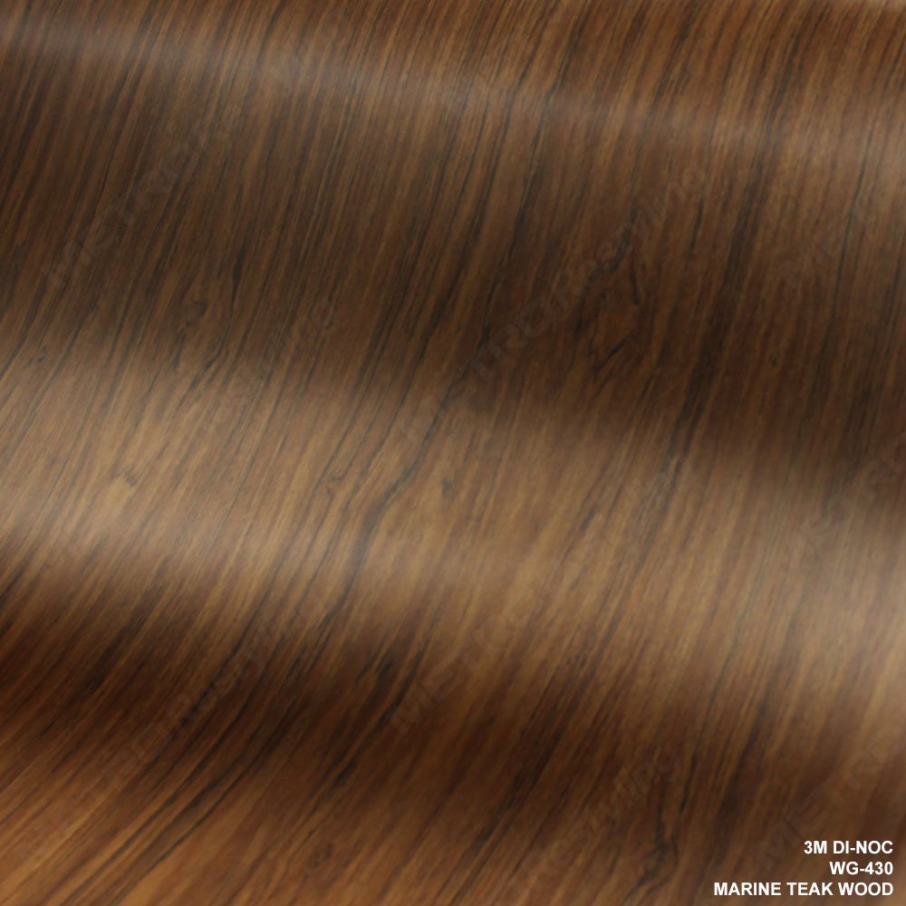 Buy 3M DI-NOC WG-430 MARINE TEAK WOODGRAIN 48in x 12in Vinyl Film ...