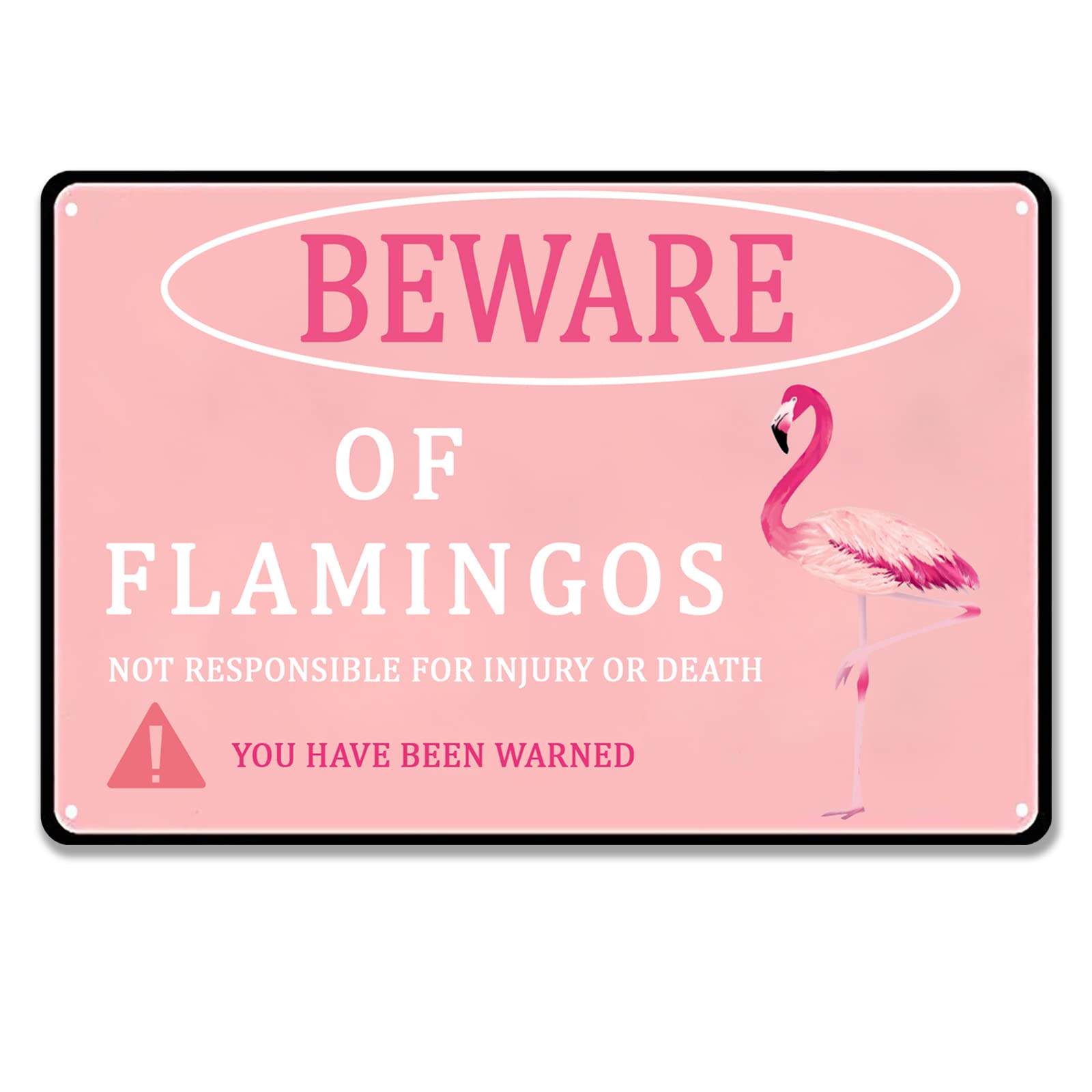 Amazon.com: Flamingo Tin Sign Outdoor Flamingo Decor Pink Flamingo Yard ...