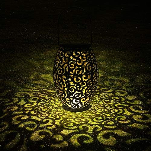 Tomshine Solar Lantern Lights Garden Lights Solar Powered with Handle ...