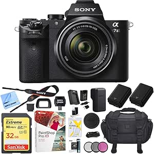Amazon.com : Sony Alpha a7II Mirrorless Camera with 28-70mm F3.5-5.6 OSS Lens Bundle with 32GB ...