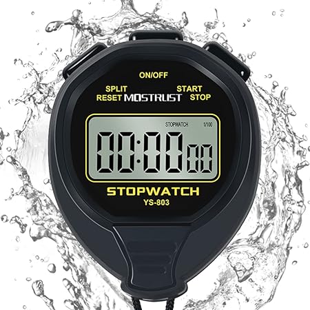 Digital Stopwatch Timer Only Stopwatch with ON/OFF, No Clock No ...