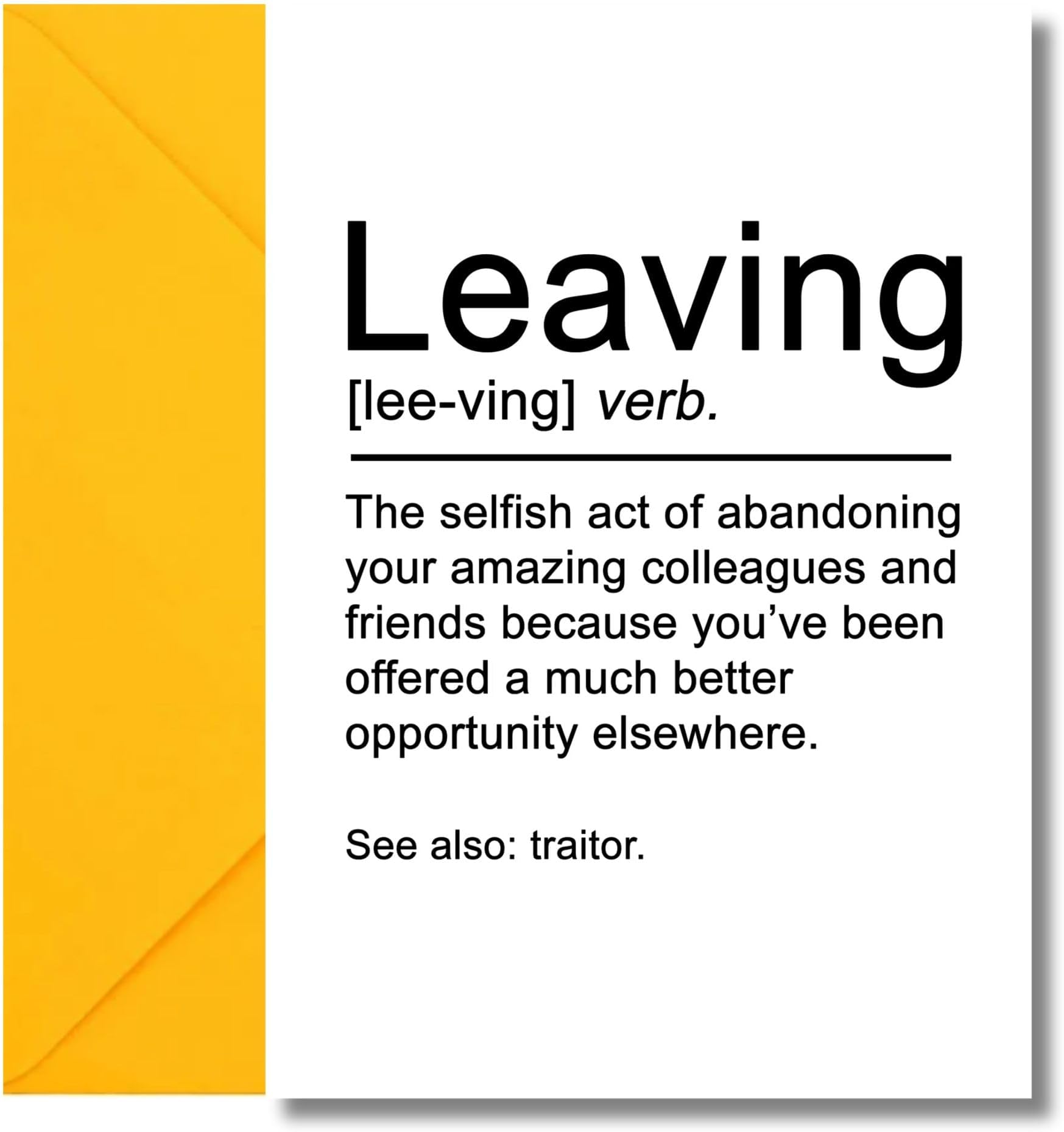 Central 23 Coworker Leaving Cards For Men Women - Cat Traitor - Funny ...