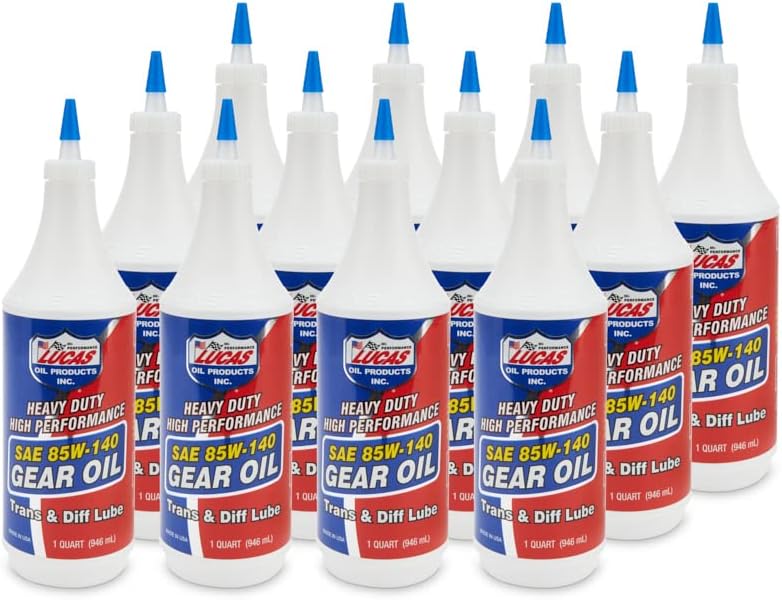 Amazon.com: Lucas Oil 10042-PK12 Heavy Duty 85/140 Plus Gear Oil - 1 ...