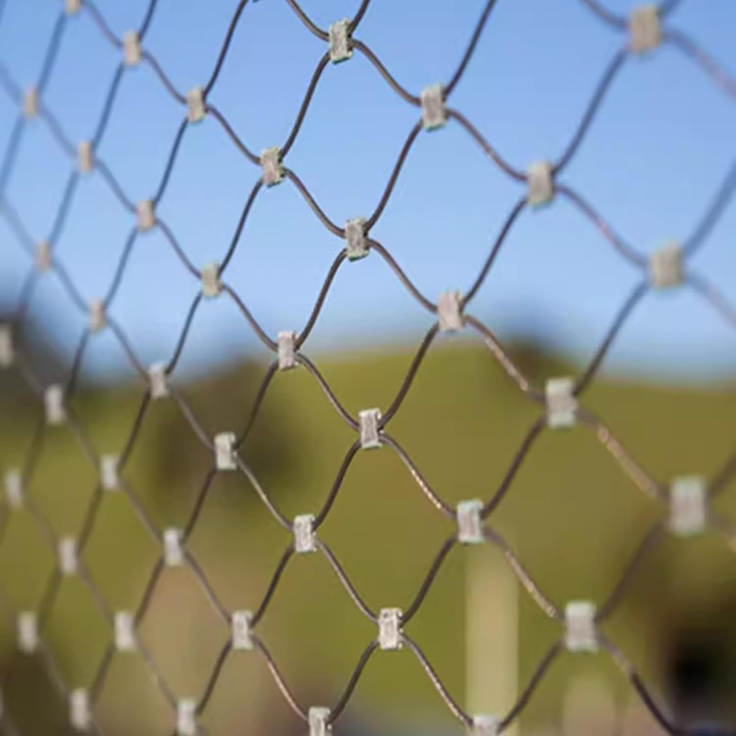 304 Stainless Steel Flexible Cable Balustrade Mesh Stair Fall ...