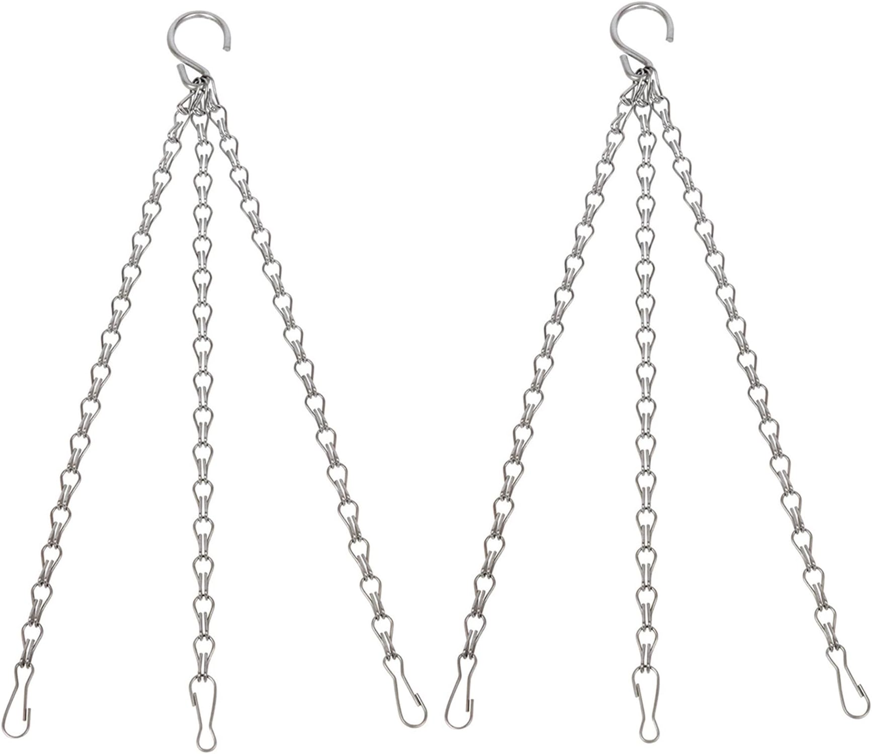Kingfisher HBC14 Hanging Basket Chain - Silver : Amazon.co.uk: Home ...
