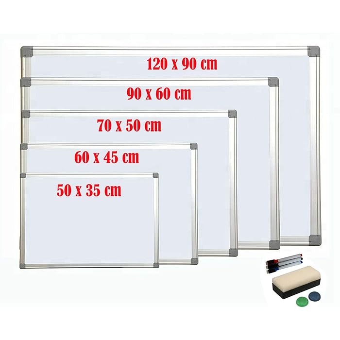 Buy Magnetic whiteboard, White Board, Notice Board, memo Board, Message ...