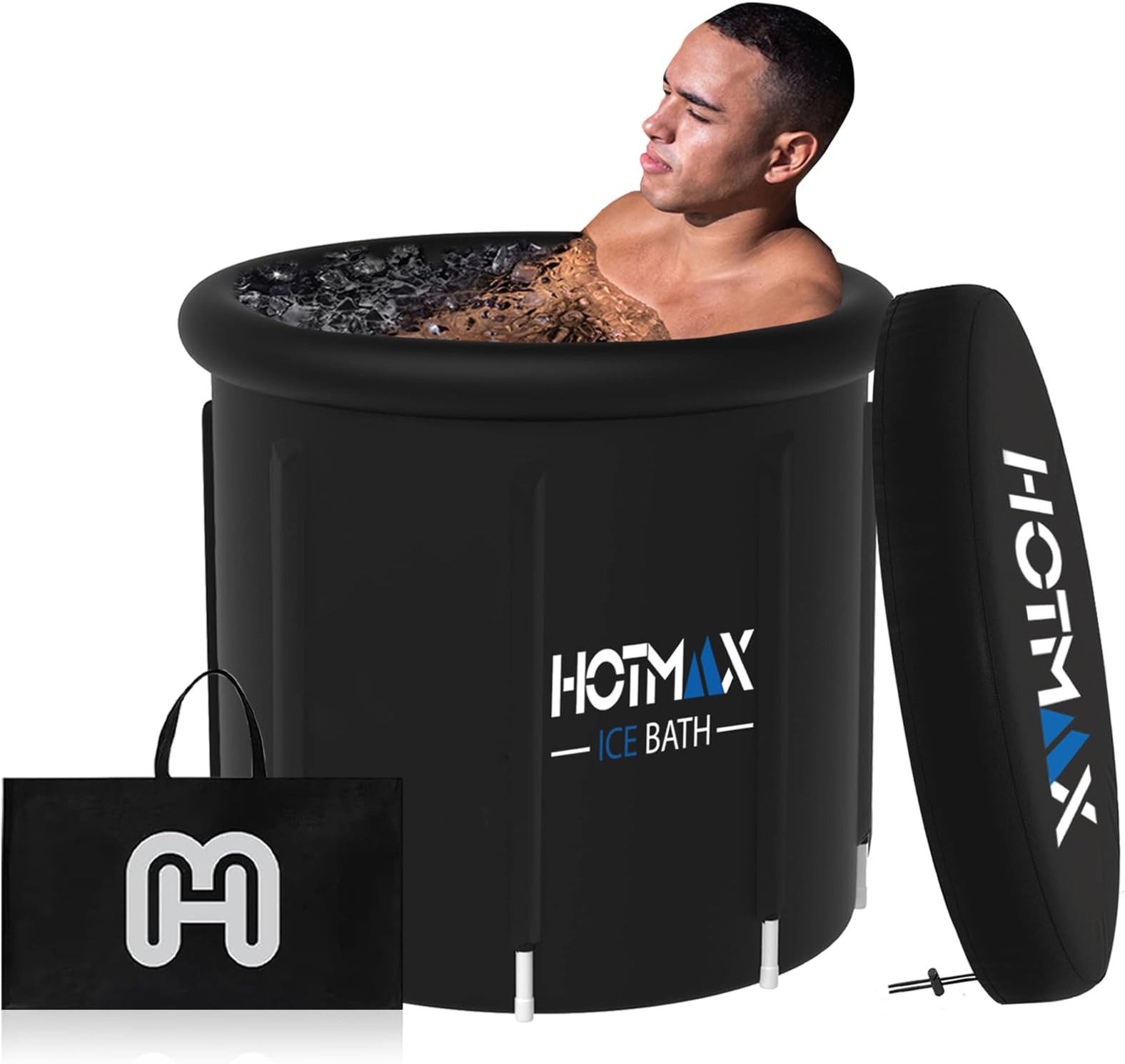 IcyDive 17-Piece Portable Ice Bath Tub for Adults - 99 Gal 5-Layer Cold ...