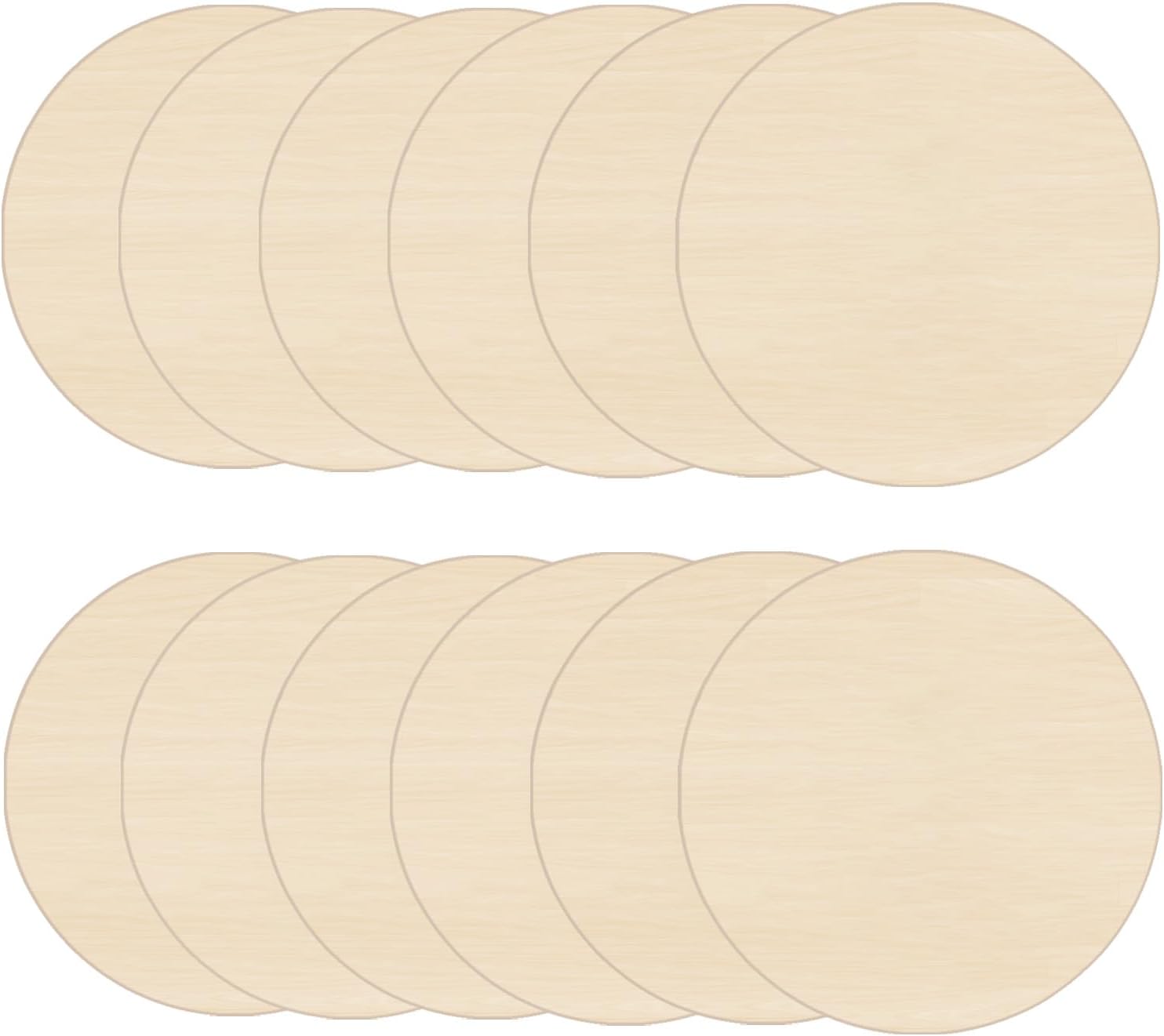 Amazon.com: Wood Circles for DIY Craft 15-Count Unfinished Wooden Round ...
