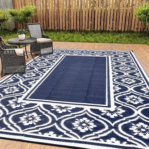 Amazon.com: HUGEAR RV Outdoor Rug Waterproof Mat 9'x12' Camping Carpet ...