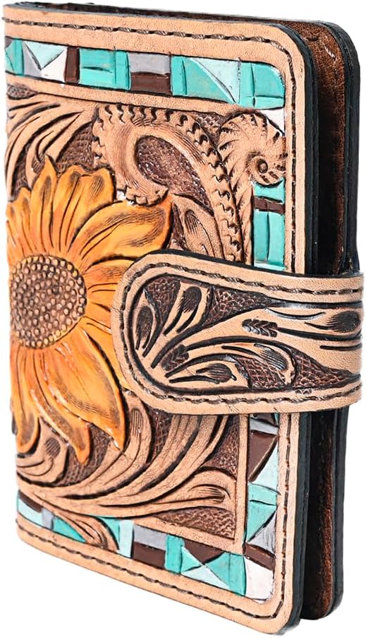 American Darling Western Wallet Handcrafted from Tooled Leather ...