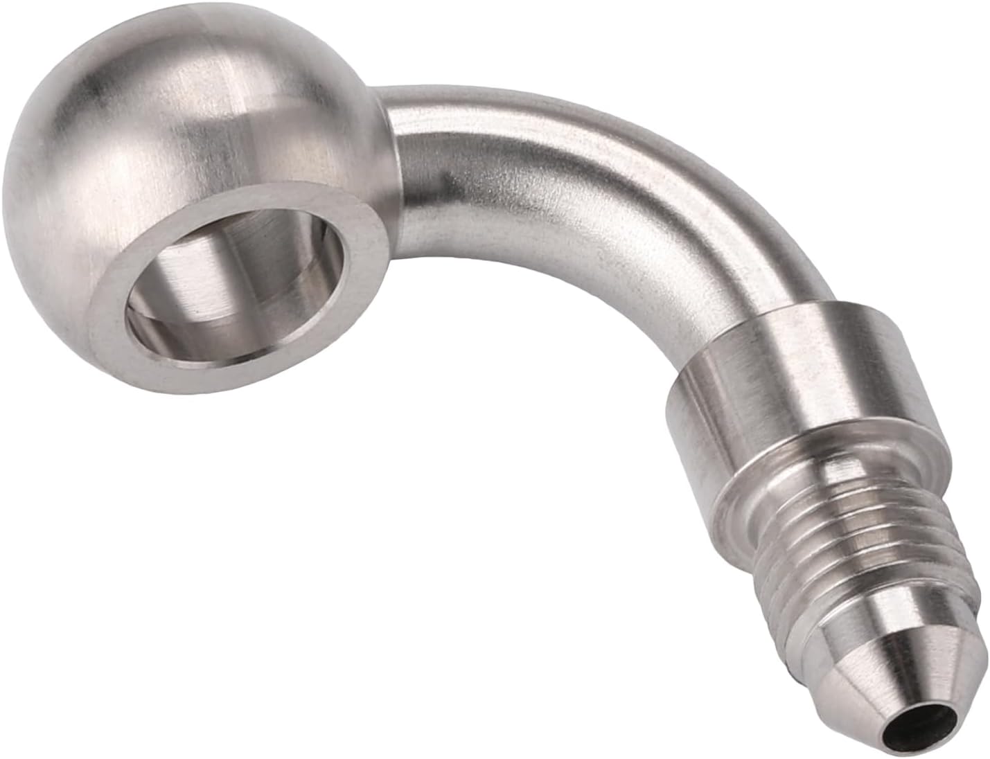 Amazon.com: Podavelle 3AN 90 Degree Stainless Steel Bulkhead Brake Hose ...